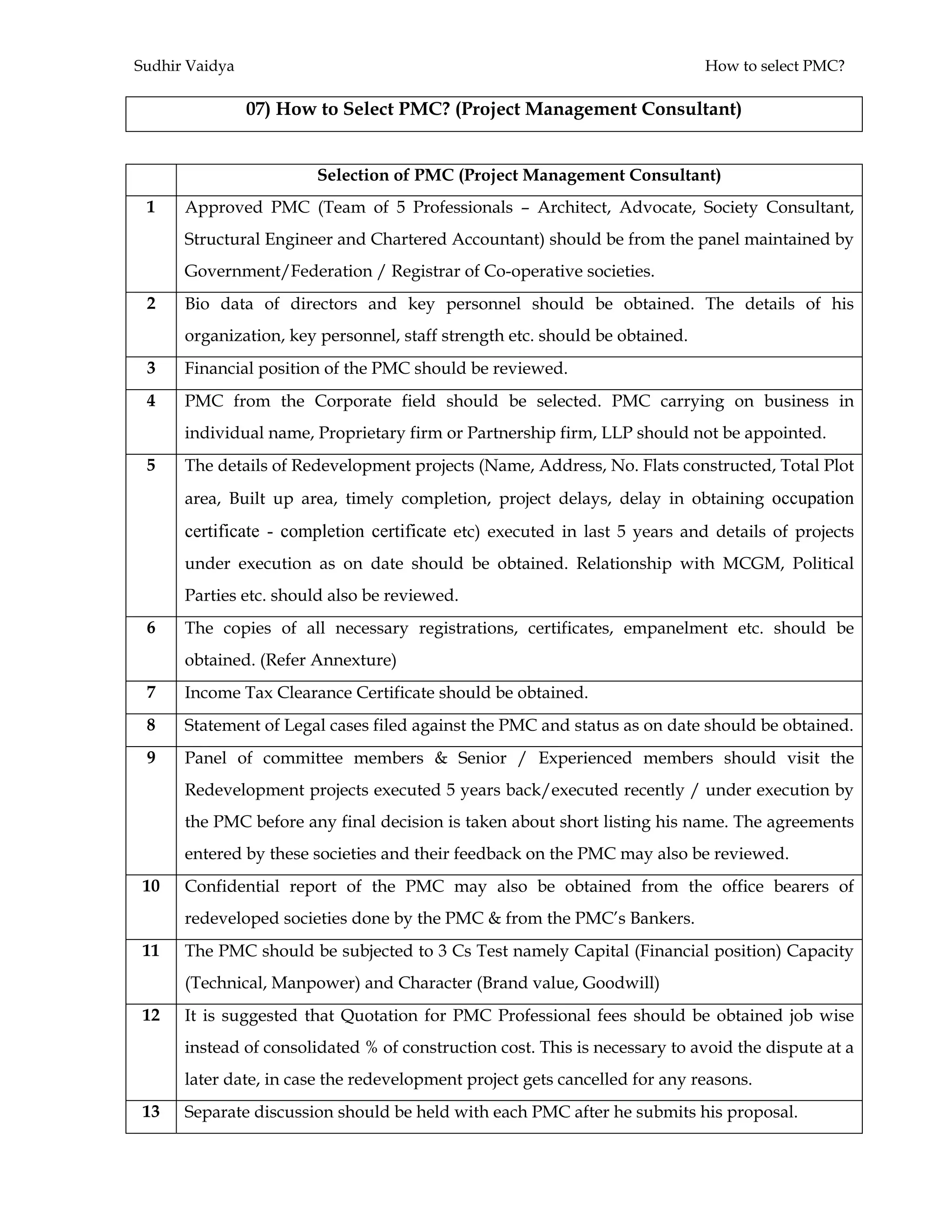 07 how to select pmc | PDF