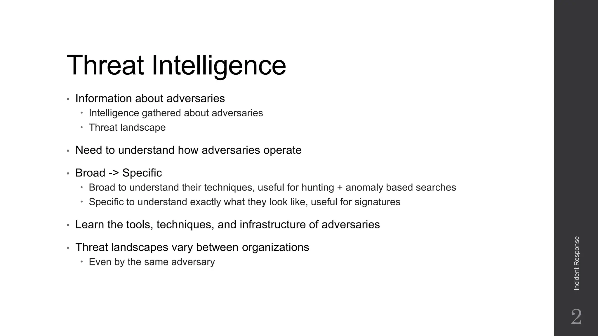 07 - Indicators and Intelligence .pptx new | PPTX