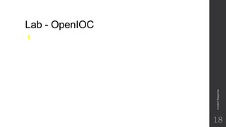 07 - Indicators and Intelligence .pptx new | PPTX | Operating Systems ...