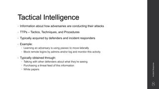 07 - Indicators and Intelligence .pptx new | PPTX