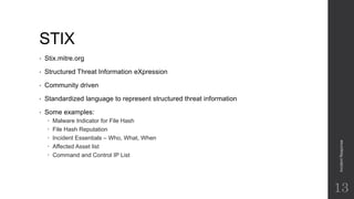 07 - Indicators and Intelligence00.pptx a presentation | PPTX