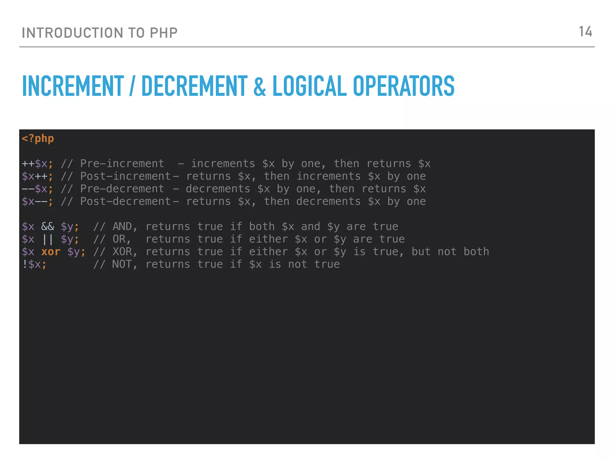 07 Introduction to PHP #burningkeyboards | PPT