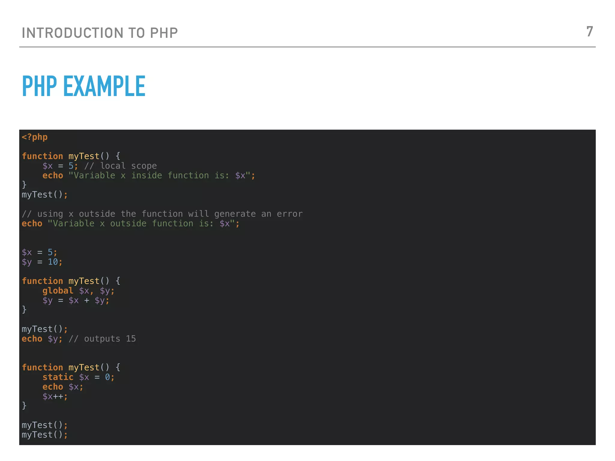 07 Introduction to PHP #burningkeyboards | PPT