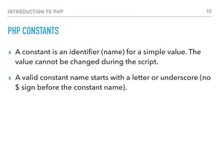 07 Introduction to PHP #burningkeyboards | PPT