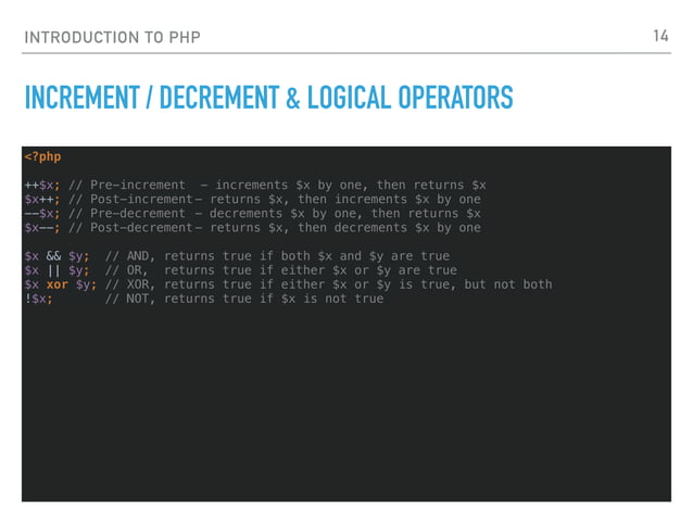 07 Introduction to PHP #burningkeyboards | PPT