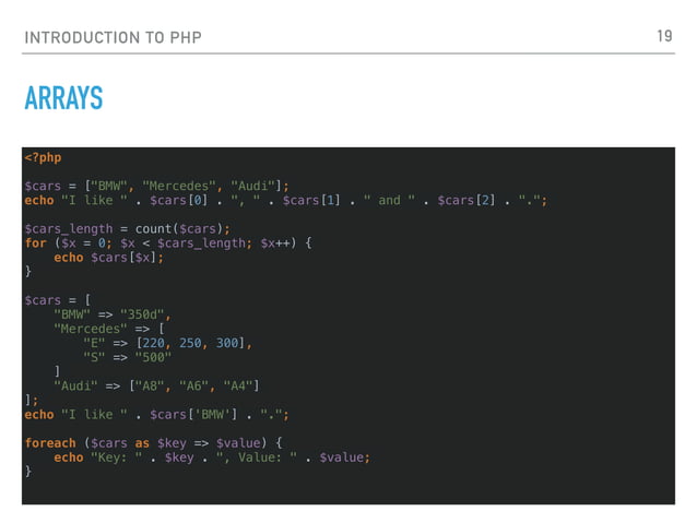07 Introduction to PHP #burningkeyboards | PPT