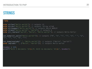 07 Introduction to PHP #burningkeyboards | PPT