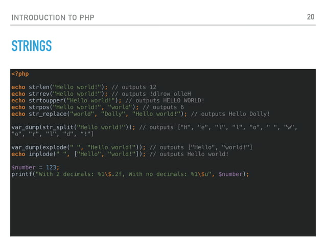 07 Introduction to PHP #burningkeyboards | PPT