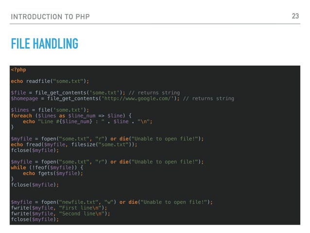 07 Introduction to PHP #burningkeyboards | PPT