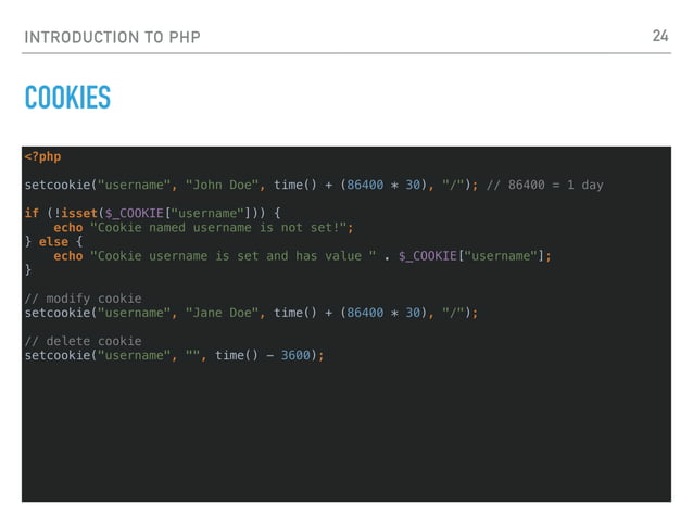 07 Introduction to PHP #burningkeyboards | PPT