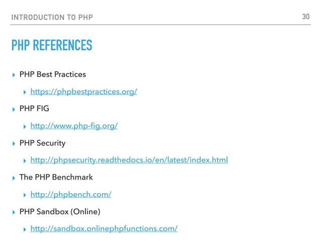 07 Introduction to PHP #burningkeyboards | PPT