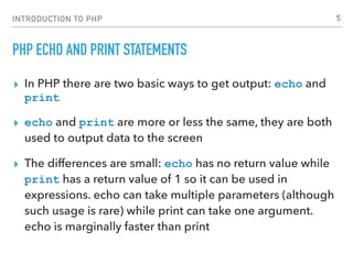 07 Introduction to PHP #burningkeyboards | PPT