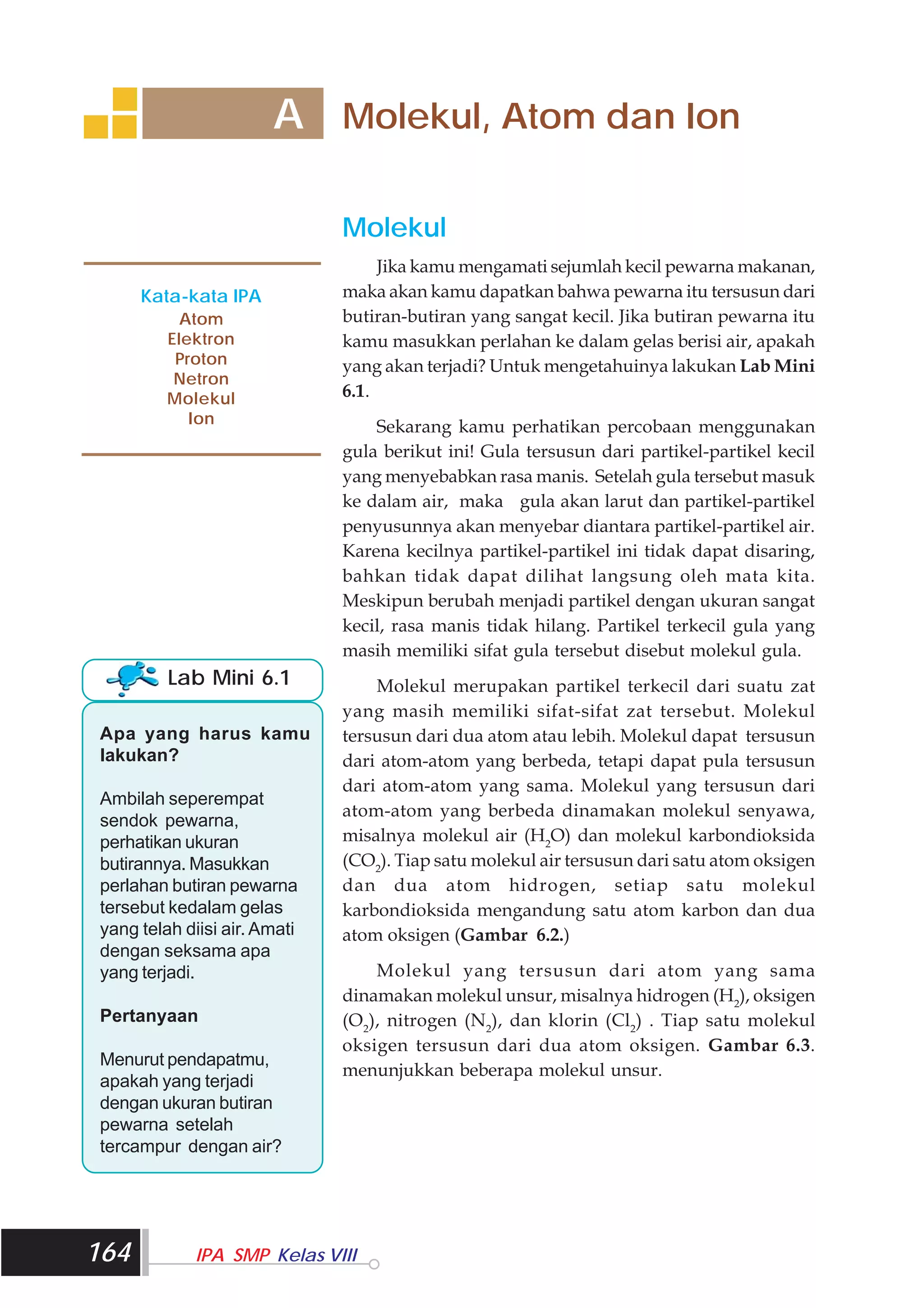 Atom, Molekul dan Ion | PDF