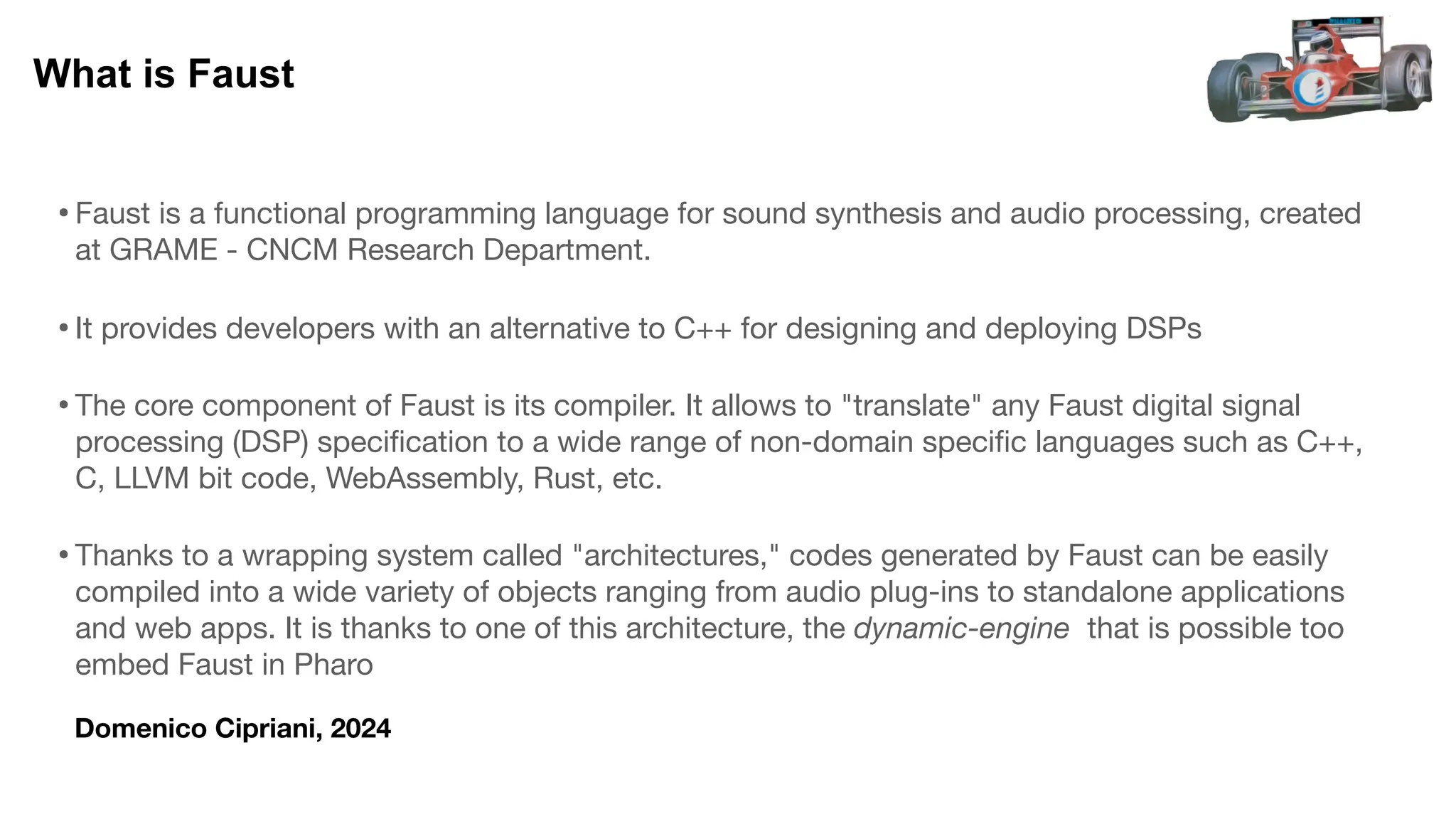 Phausto: fast and accessible DSP programming for sound and music creation in Pharo | PDF