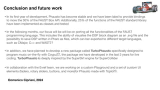Phausto: fast and accessible DSP programming for sound and music creation in Pharo | PDF