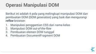 Pemrograman Web - Manipulasi DOM dengna Javascript | PPT