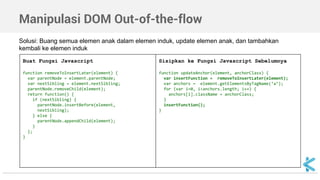 Pemrograman Web - Manipulasi DOM dengna Javascript | PPT