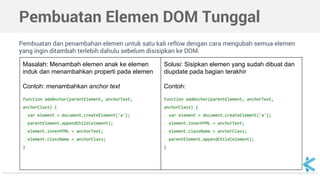 Pemrograman Web - Manipulasi DOM dengna Javascript | PPT