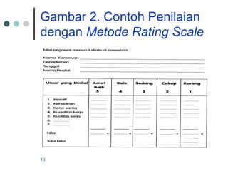 07 kesalahan dan meode-metode penilaian kinerja - fd | PPT