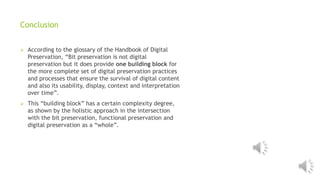 Fundamental concepts in digital preservation | PPTX