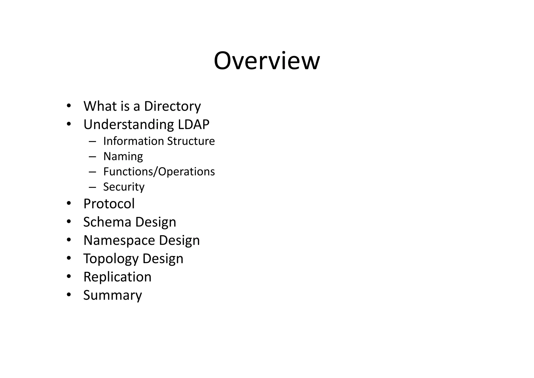 introduction to ldap | PDF