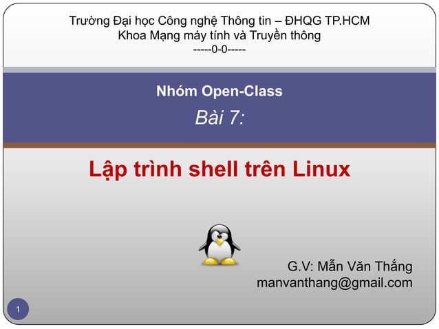 Lesson 7 - Linux Shell Programming | PDF