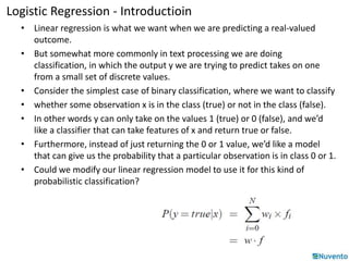 07 logistic regression and stochastic gradient descent | PPT