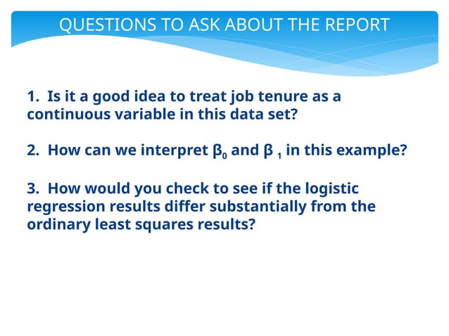 07 Logistic Regression Modeling Advanced Pptx
