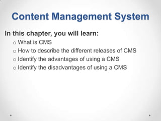 07.m3 cms cms-installation | PPT