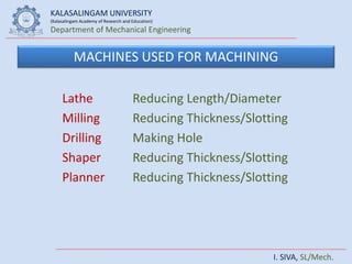 Material Removal Process | PPTX