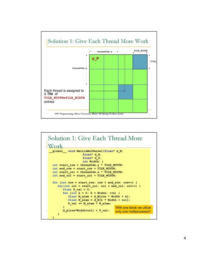 Matrix multiplication using CUDA | PDF