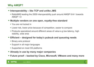 Messaging in the Cloud - AMQP, RabbitMQ and Spring | PPT