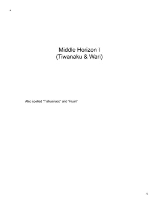 07 middle horizon1-tiwanaku_wari_ | PDF