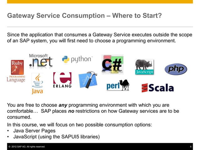 SAP NetWeaver Gateway - Gateway Service Consumption | PPT