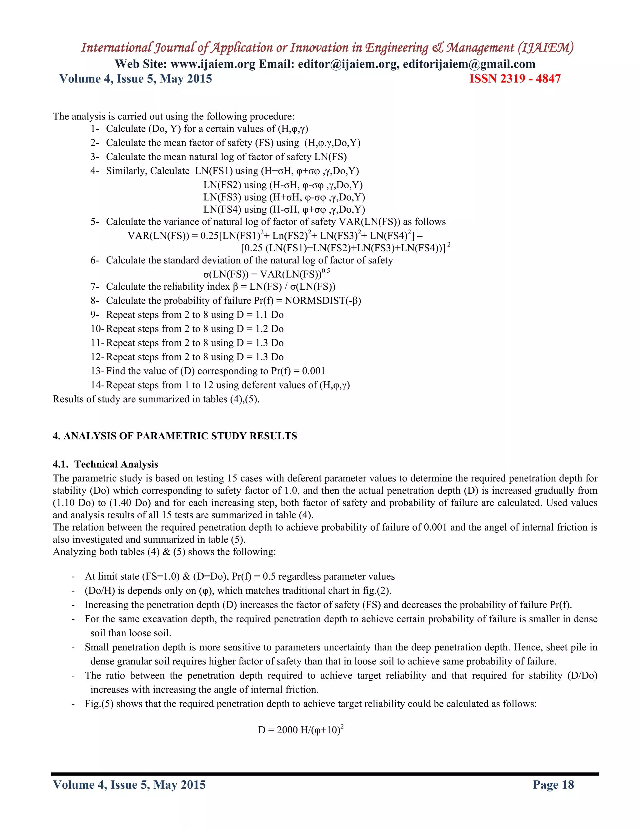 Optimum penetration depth of cantilever sheet pile walls in dry ...