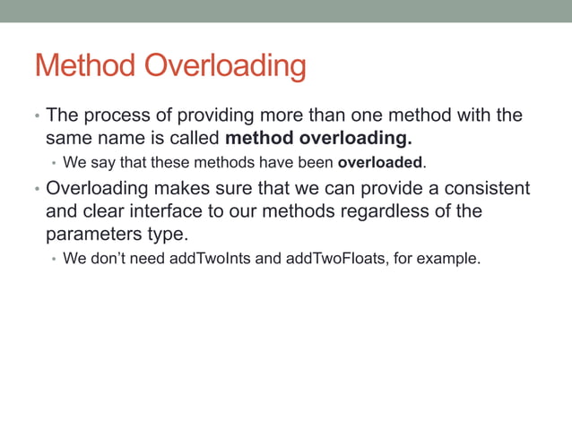 2CPP08 - Overloading and Overriding | PPT