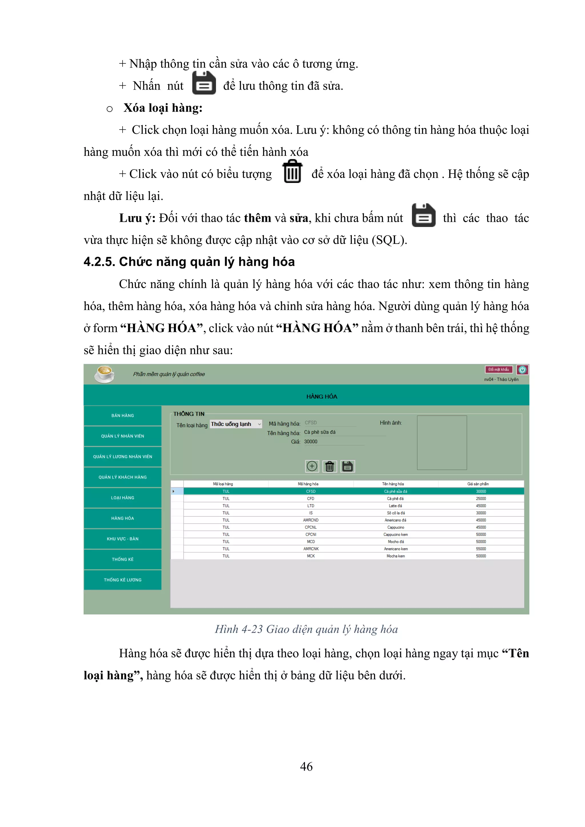 Đề tài: Xây dựng phần mềm quản lý quán cà phê, HOT, 9đ | PDF