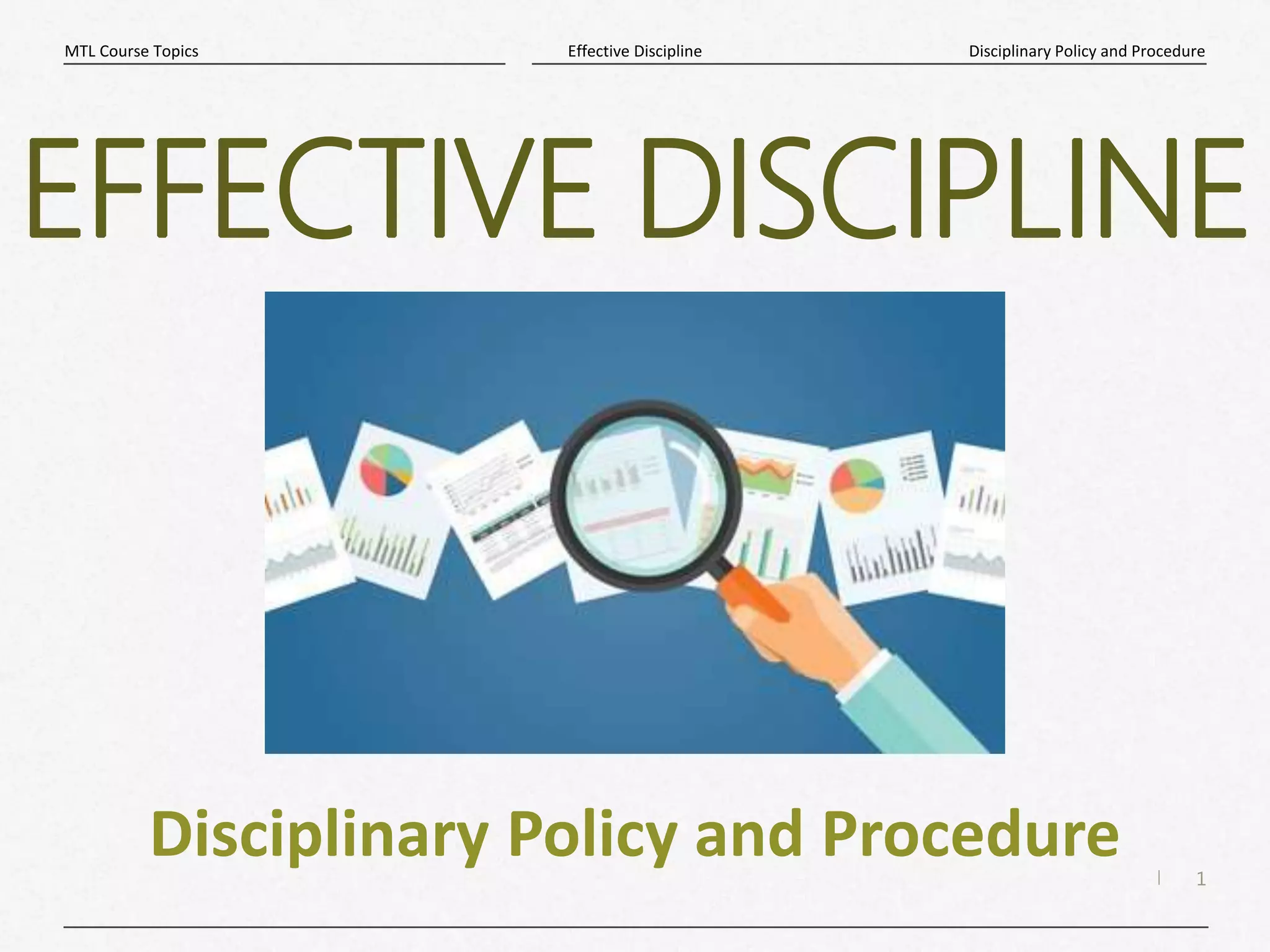 Disciplinary Policy and Procedure | PPTX