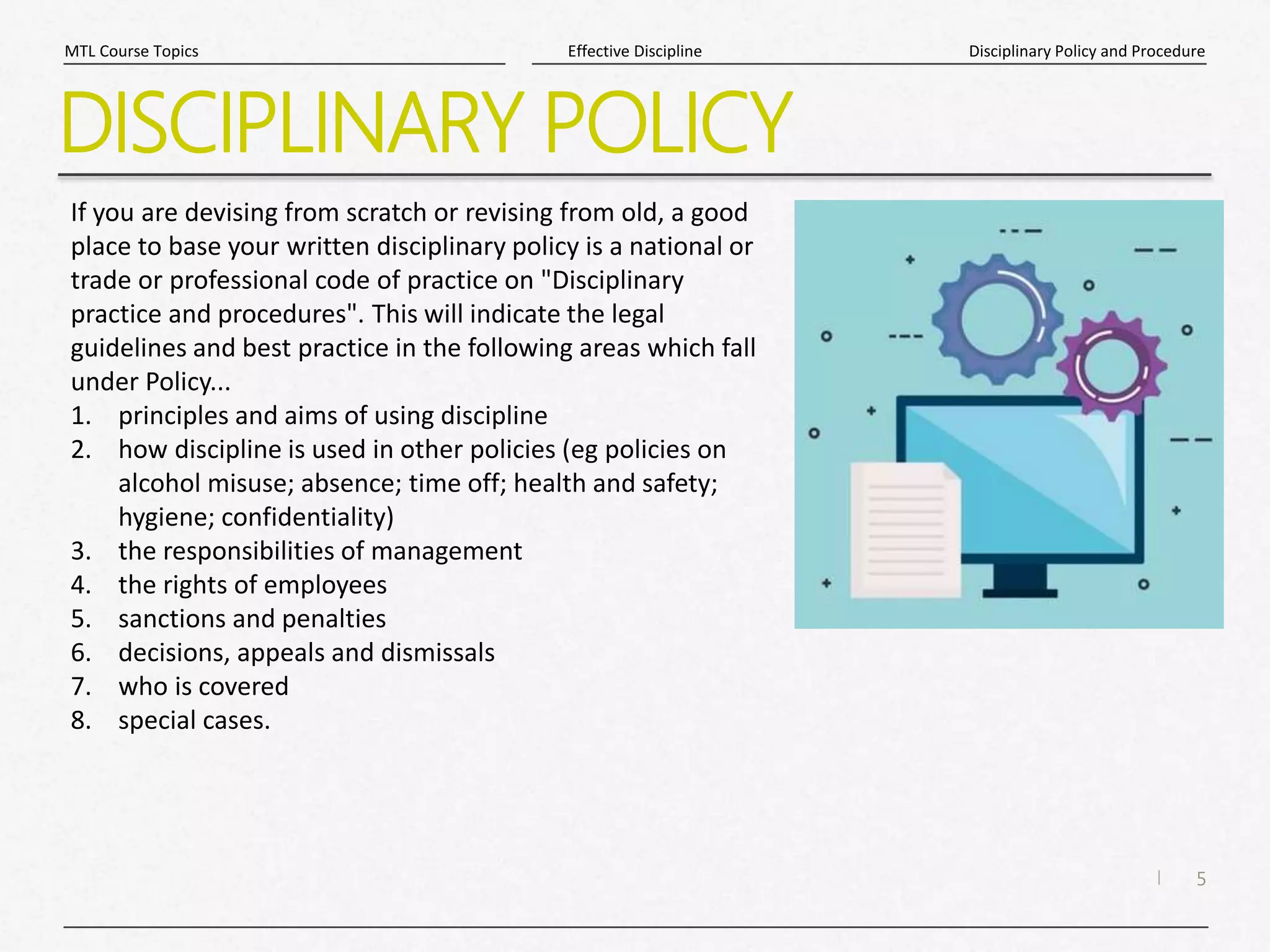 Disciplinary Policy and Procedure | PPTX
