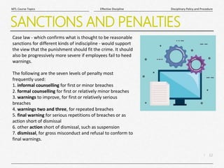 Disciplinary Policy and Procedure | PPTX