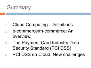 Presentation Pci-dss compliance on the cloud | PPTX
