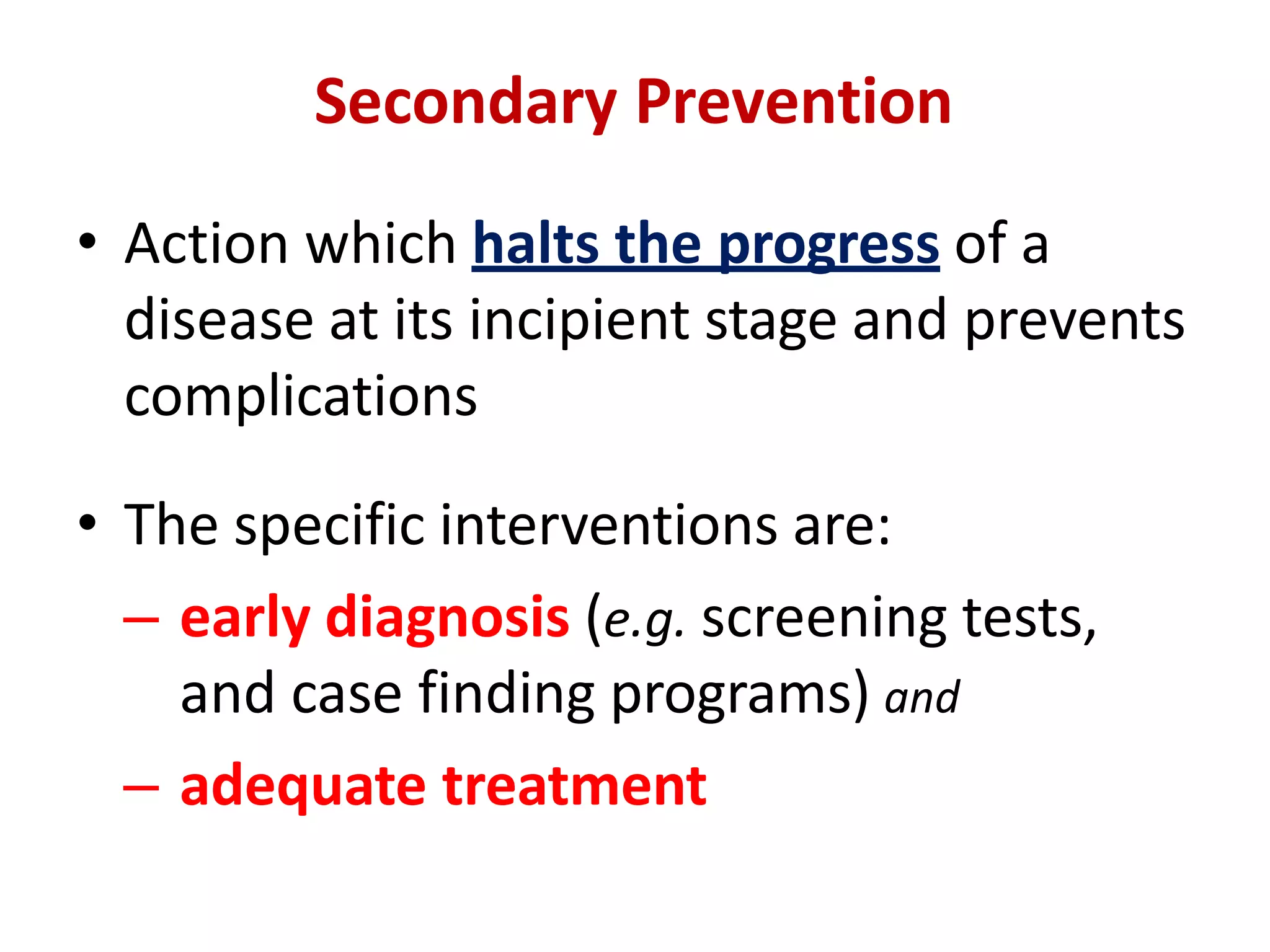 Prevention Levels to Control Disease | PPTX