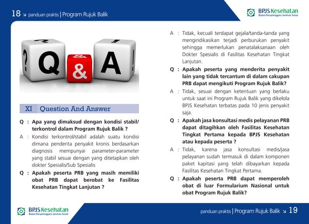 Buku Panduan Praktis BPJS Kesehatan - Program Rujuk Balik (PRB) | PDF