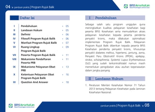 Buku Panduan Praktis BPJS Kesehatan - Program Rujuk Balik (PRB) | PDF