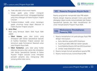 Buku Panduan Praktis BPJS Kesehatan - Program Rujuk Balik (PRB) | PDF