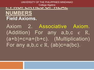07 properties of real numbers | PPTX