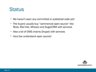 EOLE / OWF 12 - Public procurement of foss-daniel melin (eole2012) | PPT