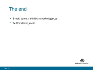 EOLE / OWF 12 - Public procurement of foss-daniel melin (eole2012) | PPT