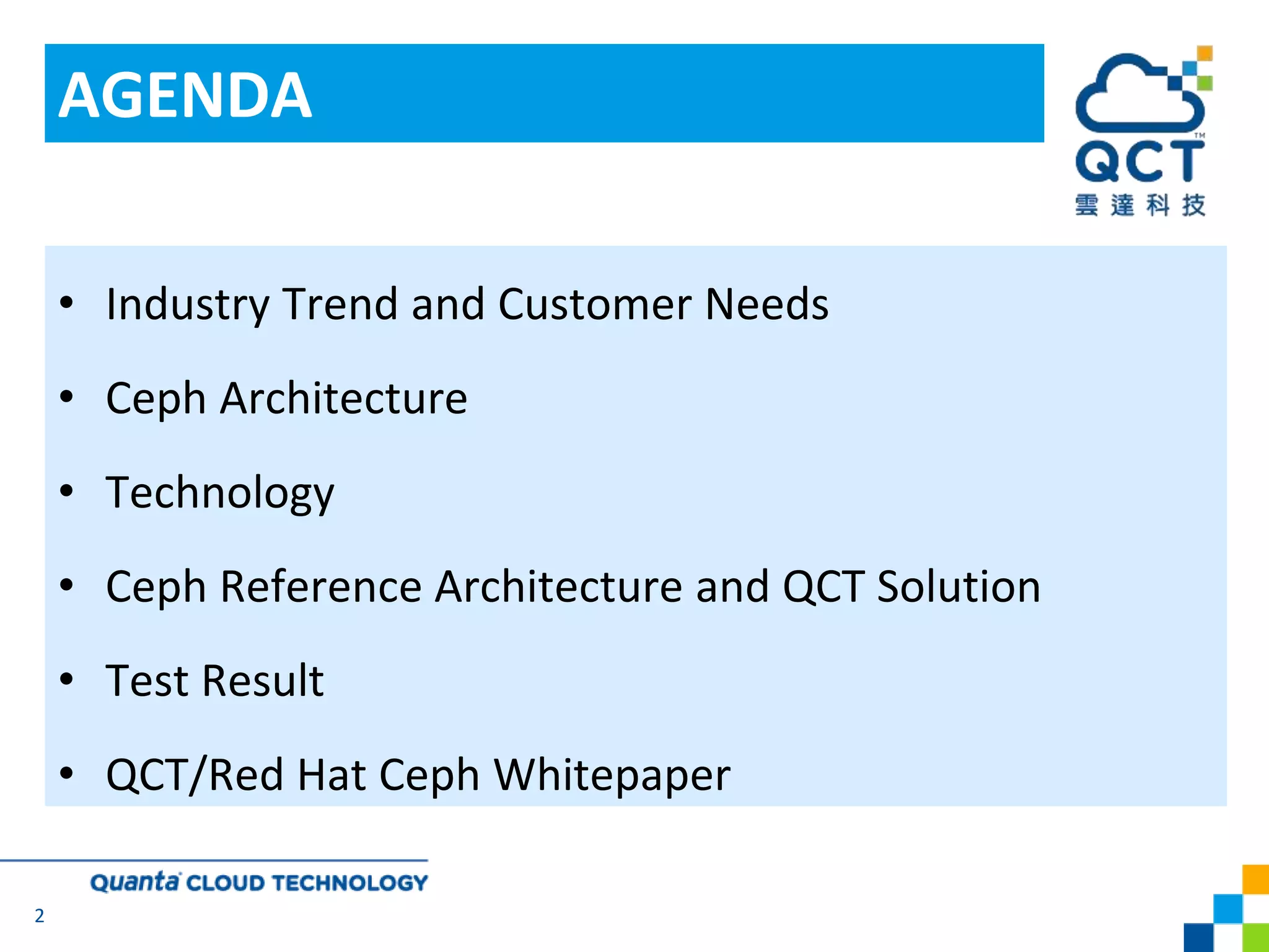 QCT Ceph Solution - Design Consideration and Reference Architecture | PPTX