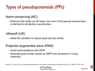 NANO266 - Lecture 7 - QM Modeling of Periodic Structures | PDF